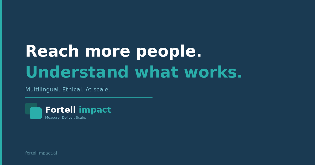 Fortell Impact | Understand Real Impact at Scale